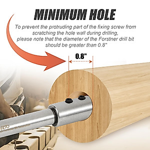 Swozzto 2PCS Forstner Bit Extension Set with Anti-Slip Design,Adding Over 3.28"&5.64" Drilling Depth to Forstner Bit,Suitable for Process Wooden Furniture,Timber and etc.