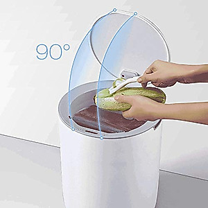 CXDTBH Smart Trash Can Waterproof Household Trash Can for Living Room Kitchen Bathroom 8L Cute Bedroom Automatic Trash Can (Color : D)