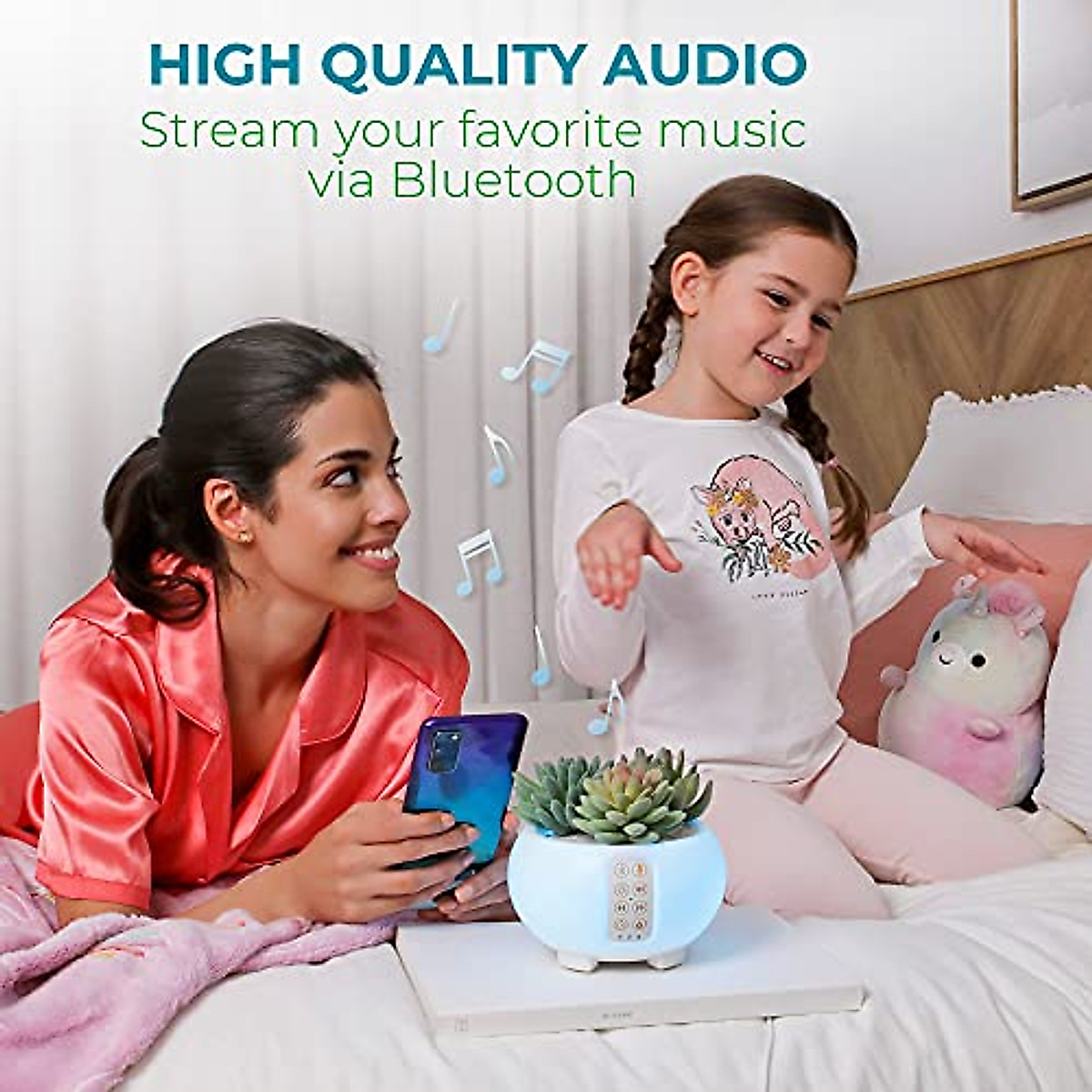 Oasis 3-in-1 White Noise Machine for Adults, Kids & Baby Sleeping – Must Haves Sleep Sound Machine with Baby Shusher White, Pink, Gray, Brown Noise, Music & Nature Sleep Sounds for Deep Restful Sleep