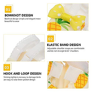 Baluue Bird Clothes, Flight Suit, Bird Diaper, 2pcs Bird Parrot Nappy, Cockatiel Diaper(Size S, Random Style)