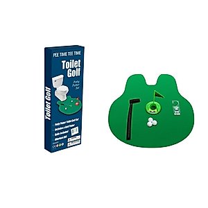 EZ Drinker Toilet Golf Joke & Novelty Set - Play Golf on The Toilet