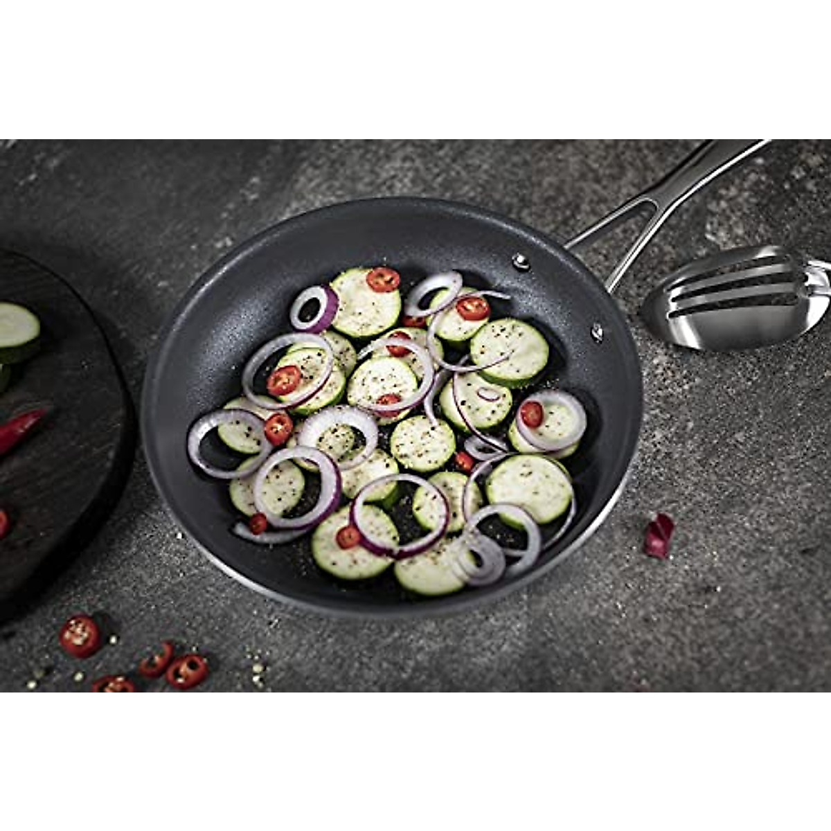 KUHN RIKON Peak Oven-Safe Non-Stick Induction Frying Pan, 8 inch/20 cm, Silver