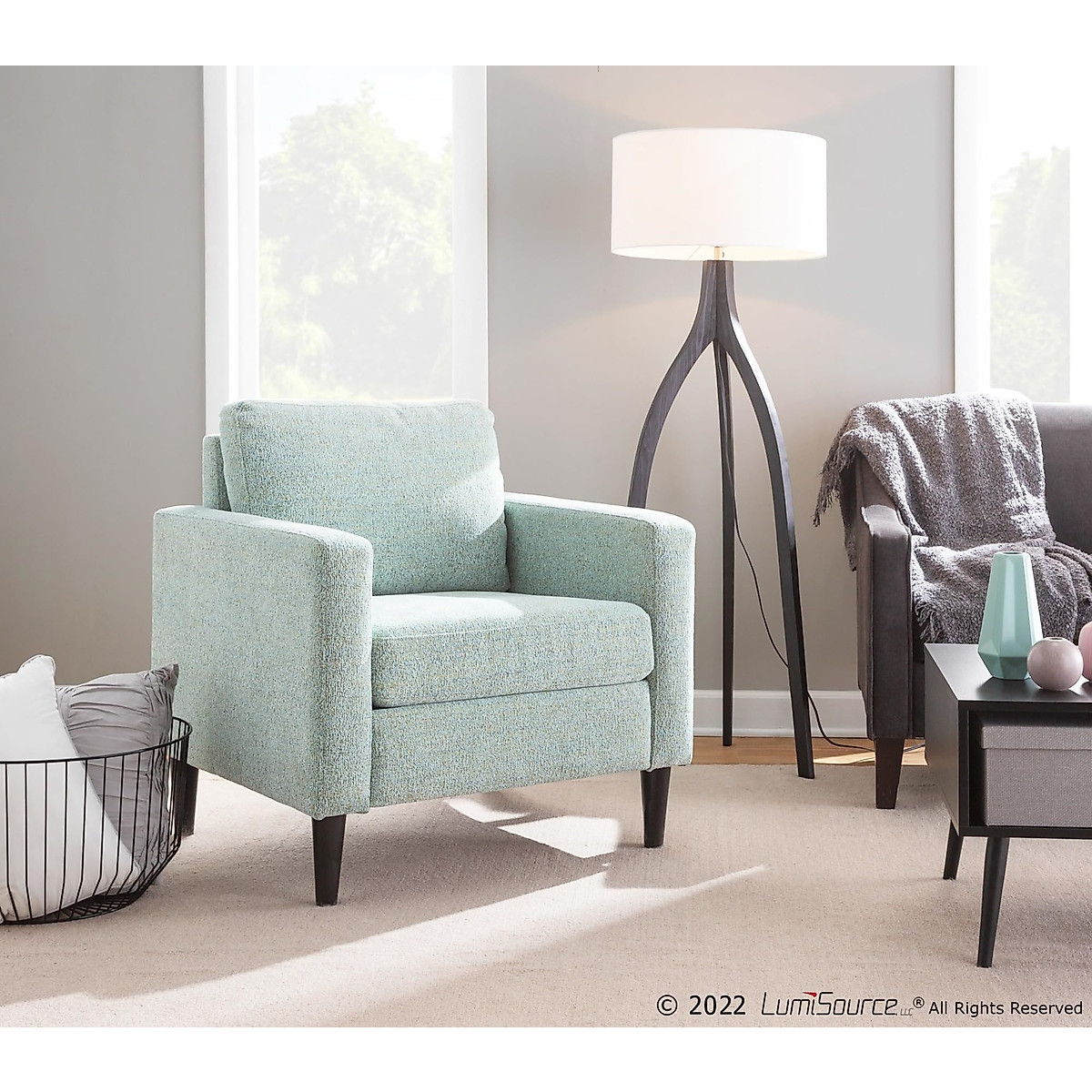 Wishbone Floor Lamp, Floor Lamps for Living Room, Floor Lamp for Bedroom, Standing Lamp, Tall Lamp, Living Room Lamp, Bedroom Lamp, Corner Lamp