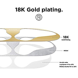 elago AirPods 2 Dust Guard (Gold, 2 Sets) Dust-Proof Metal Cover, Luxurious Finish, Watch Installation Video - Compatible with Apple AirPods 2 Wireless Charging Case [US Patent Registered]
