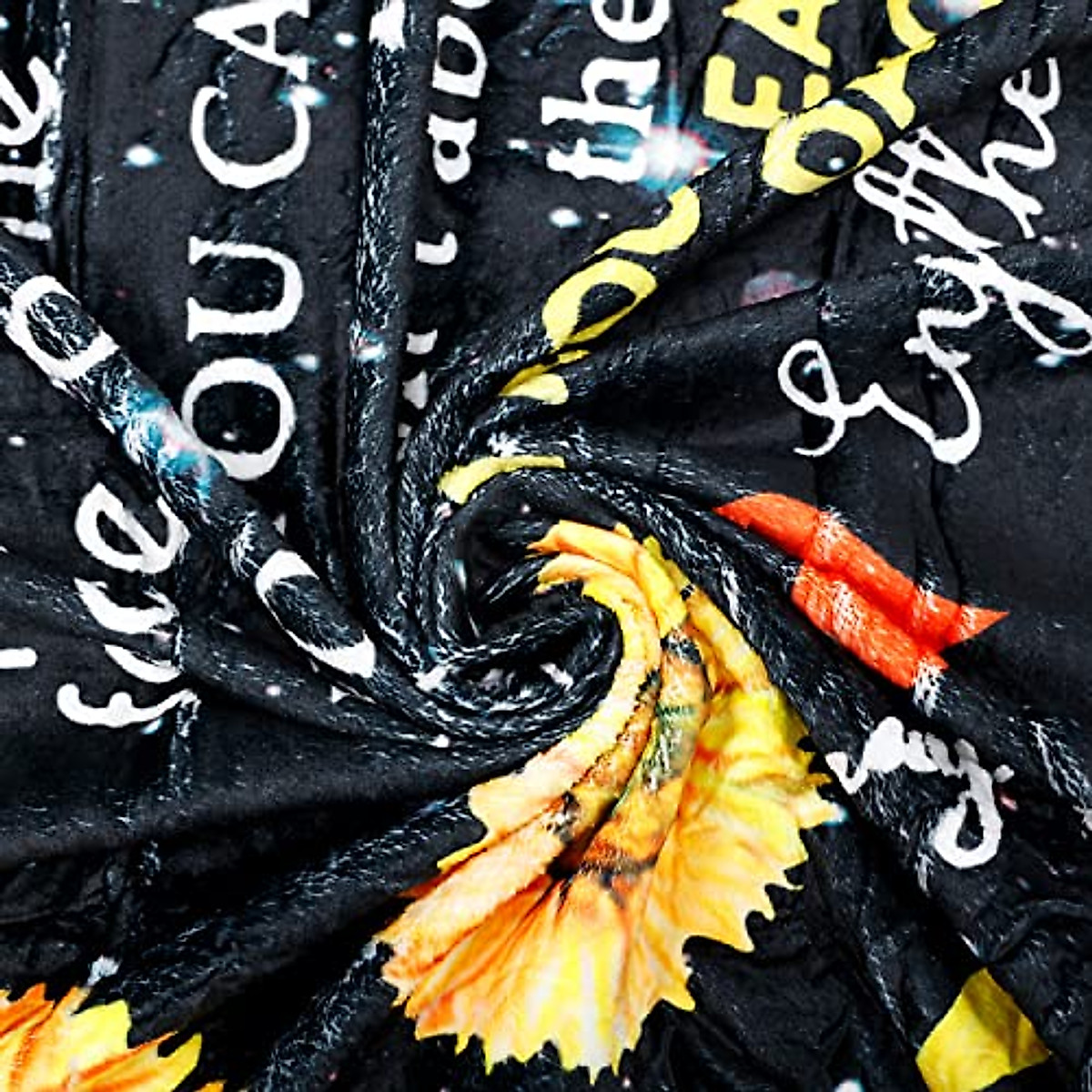 Daughter Gift from Mom Dad Sunflower Blanket to My Daughter Never Forget That I Love You Fleece Blanket Ultra-Soft Micro Light Weight Warm Bed Throw Blanket
