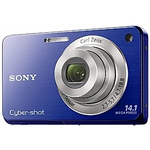 Sony Cyber-Shot DSC-W560 14.1 MP Digital Still Camera with Carl Zeiss Vario-Tessar 4x Wide-Angle Optical Zoom Lens and 3.0-inch LCD (Blue)