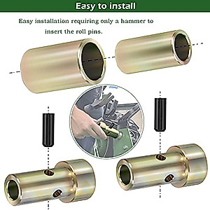 S07070200 Top Link Pin & TK95029 Quick Hitch Bushing Kit Heavy Duty Steel for Category I 3-Point Hitch Tractors