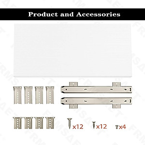 FRMSAET Furniture Accessories Office Product Suits Hardware 20/24/30 inches Keyboard Drawer Tray Wood Holder Under Desk Adjustable Height Platform(24 inches,White)