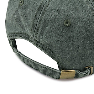 HH HOFNEN Men Women Washed Distressed Twill Cotton Baseball Cap Vintage Adjustable Dad Hat (#2 Black+Gray+Army Green)