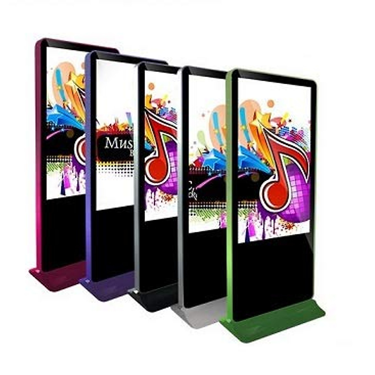 MP-PWB-64AF LCD Low Profile TV Wall Mount Design for Vertical or Portrait Mounting of 37" to 75" HDTV | Menu Wall Board Mount | Anti-Theft and Lockable (Suport VESA 400x600)