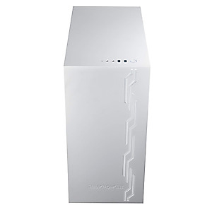 iBUYPOWER Snowblind S 19" Translucent Customizable Side-Panel LCD Display 1280 x 1024 Resolution Mid-Tower Desktop Computer Gaming Case 3 x 120 Millimeter Fans SECC Steel, White