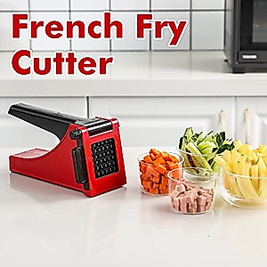 French Fry Cutter, Geedel Professional Potato Cutter for French Fries, Potato Slicer French Fry Maker for Carrot, Cucumber, Onion, Zucchini and more
