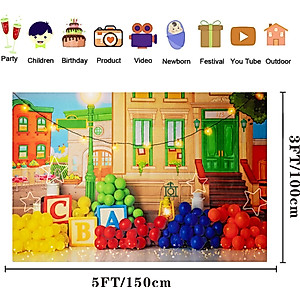 ABC Back to School Kindergarten Online Education Children Photography Background Birthday Party Decoration Background Curtain Photography Studio Props Vinyl(5x3ft)