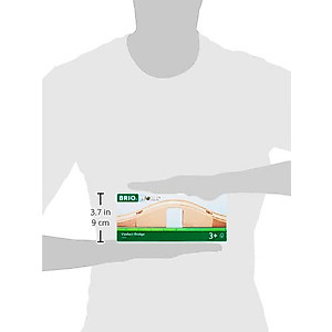 BRIO World 33351 - Viaduct Bridge | 3-Piece Wooden Toy Train Set Accessory | Ideal for Kids Ages 3 and Up | FSC-Certified Wood | Compatible with All Train Sets