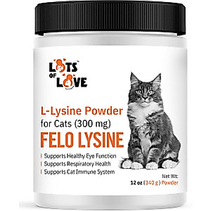 FELO LYSINE - L-Lysine Powder for Cats 300 mg (Thomas Pet Earlier), 12 oz