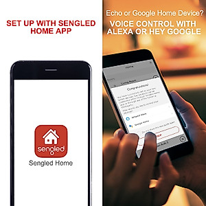 Sengled Smart Bulbs, BR30 Smart WiFi Flood Light Bulb That Work with Alexa Google, E26 Base, CRI>90, 650LM (65W Equivalent), Dimmable Color Light Bulbs, 2.4GHz WiFi Only, No Hub Required, 4 Pack