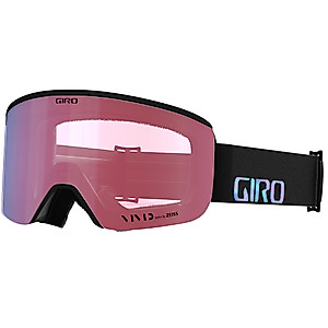 Giro Ella Ski Goggles - Snowboard Goggles for Women - Black Chroma Dot Strap with Vivid Pink/Vivid Infrared Lenses