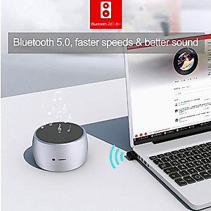 Bluetooth Adapter for PC, USB Bluetooth 5.0 Dongle for Computer Desktop Wireless Transfer and Receiver for Laptop Bluetooth Headphones Headset Speakers Keyboard Mouse Printer Windows 10/8.1/8/7