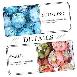 Didiseaon 200pcs Floral Beads Arts and Crafts Kit Gemstone Bracelets Crystal Choker Necklace Loose Beads Lava Bead Bracelet Bulk Necklaces Jewelry Accessories Natural Stone Spacer Beads Chic