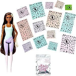 Barbie Color Reveal Doll with 7 Surprises, Color Change and Accessories, Ice Cream Series, styles may vary​​