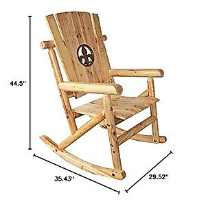 Leigh Country TX 95102 Aspen Fleur-De-Lis Rocker