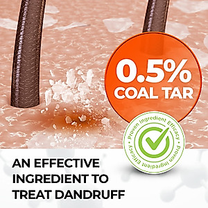 Medicasp Coal Tar Gel Dandruff Shampoo to Treat Seborrheic Dermatitis Psoriasis 3 Pack 6 oz