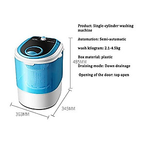 ZLXDP Mini Washing Machine Automatic Women Children Clothes Cleaner Dehydrated Mini Tube Wash Single Cylinder Washing Machine (Color : D)