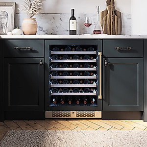 Avallon AWC242SZRH 24 Inch Wide 53 Bottle Capacity Single Zone Wine Cooler with Right Swing Door