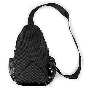 HANDAFA Unisex Anime Jujutsu Sling Backpack Manga Single Shoulder Bag Casual Daypack(Hua Gojo) One Size