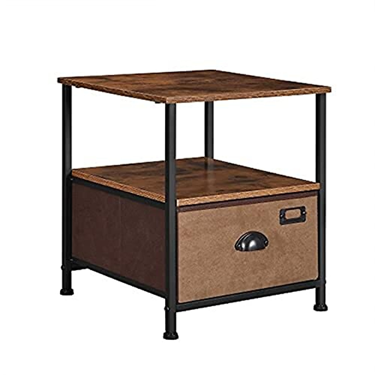 HIGOH Bedside Table Bedside Table with Drawer Fabric Drawer Dresser