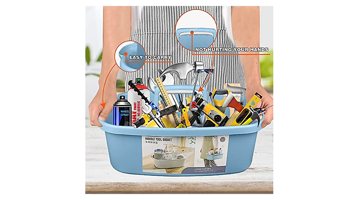 Tidy Monster Large Plastic Storage Caddy for Cleaning & Transport