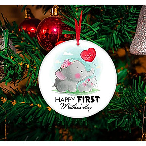 FaCraft First Time Mother Gifts for Mom,3" First Mothers Day Ornament,1st Mothers Day Keepsake Gift for Mom,Mommys,Mother to be,Baby Shower