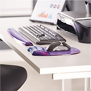 Fellowes Gel Crystals Wrist Rest, Purple (91437)