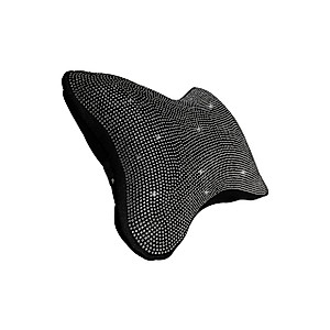 MINICO 2 Pcs Bling Car Seat Neck Rest Pillow, Car Headrest Neck Pad Cushion Pillow, Sleeping Travel Auto Seat Headrest Support Neck Pillow White