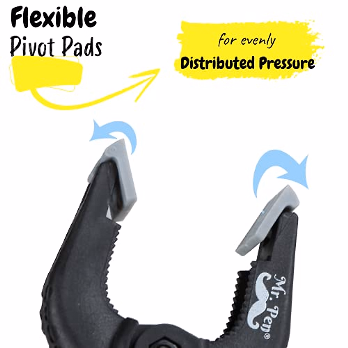 Mr. Pen- Spring Clamps, 6 Pack, 4.5 Inch, Plastic Clamps, Backdrop Clamps, Clamps Set, Clamps for Crafts, Clamps, Clamps for Backdrop Stand, Clamps for Woodworking.