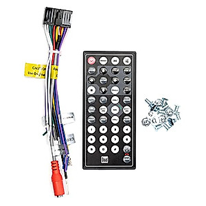 Dual Electronics DV622 6.2" Multimedia Touch Screen Double DIN Car Stereo Receiver, Siri/Google Voice Assist, Bluetooth, CD/DVD, USB and microSD Inputs