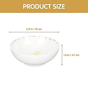 Porcelain Bowls Small Ceramic Bunny Bowl Small Ceramic Salad Bowl Seasoning Dish Rabbit Food Snack Serving Bowl Easter Bunny Home Decoration Rabbit Ceramic Soup Bowl Small