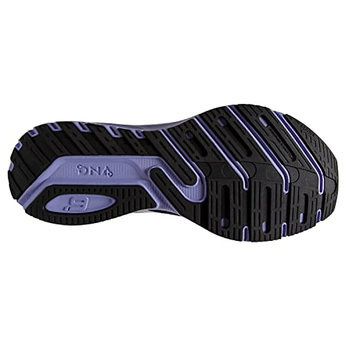 Brooks Women’s Launch 9 Neutral Running Shoe - Black/Ebony/Purple - 9