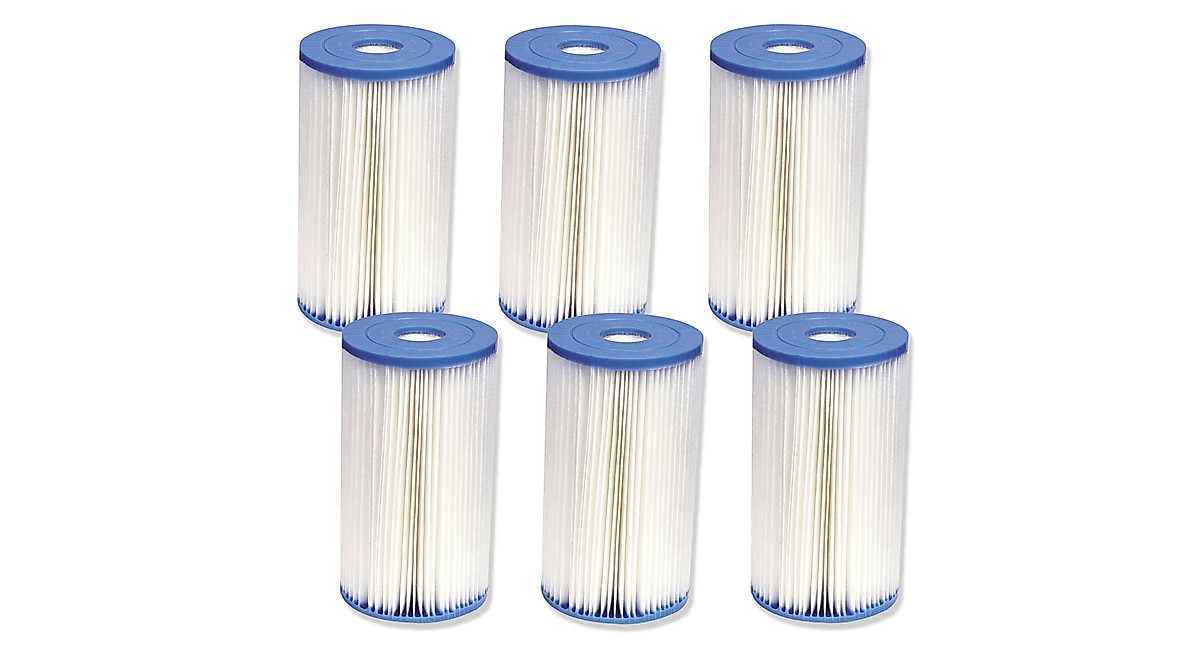 Intex Type B Pool Filter Cartridge 6-Pack for Clear Pool Water