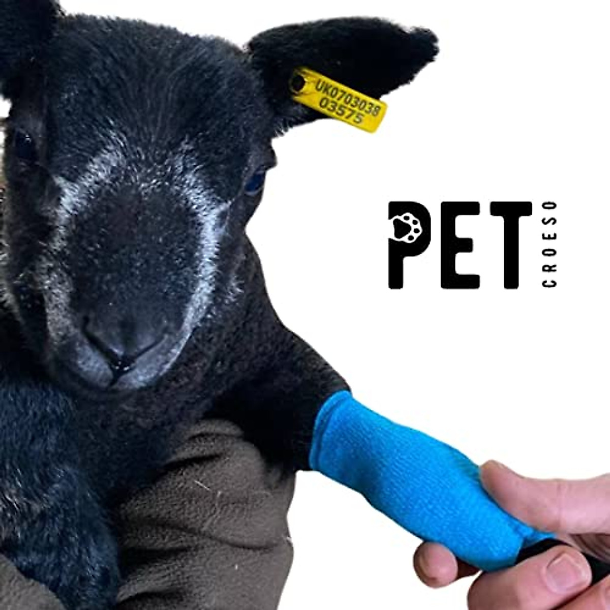 Bandage Set Vet Wrap Tape Light Blue, Bandages for Dogs Paws, Multifunctional & Self Adhesive