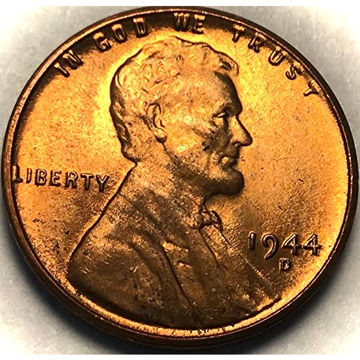 1944 D Lincoln Wheat Cent Red Penny Seller Mint State