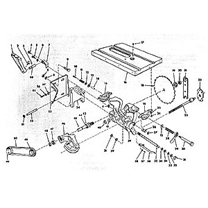 Craftsman Belt Drive Contractor Table Saw 2 1/2" Pulley with Keys for 5/8" Arbor or Pulley Shaft