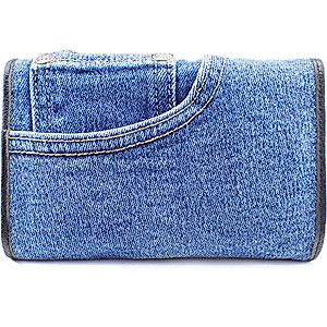 Bijoux de Ja Small Trifold Money Coin ID Window Card Holder Organizer Compact Wallet Purse for Women