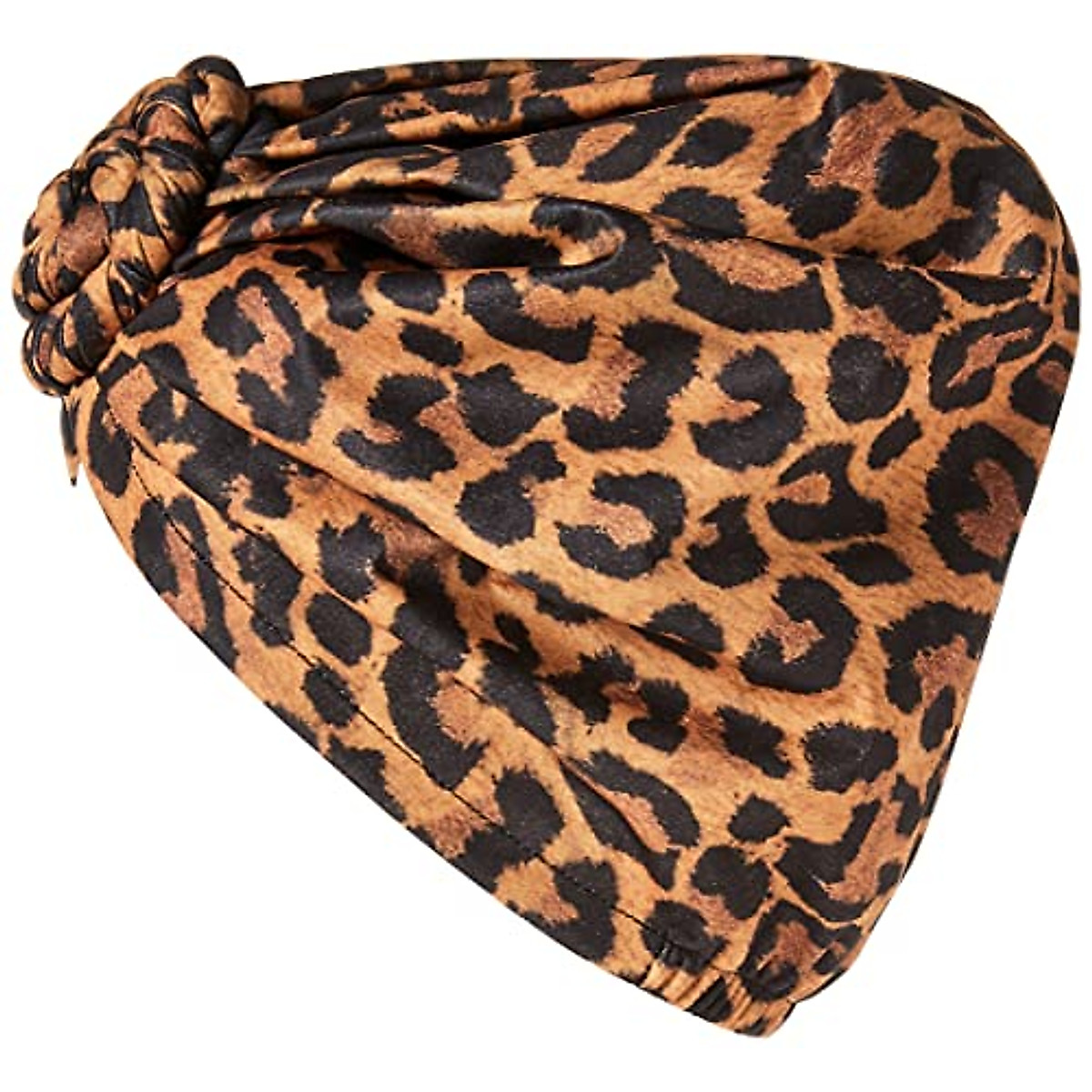 AQUA Waterproof Headwear®️, Waterproof, Pre-Tied, Sun Bun Turban Protects Your Hair in The Shower, Pool Or in Inclement Weather. Made of Stretchy, Soft, Breathable, 100% Waterproof Fabric.