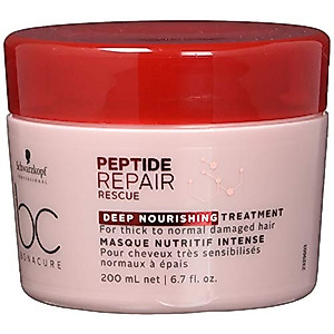 Schwarzkopf BC Bonacure Peptide Repair Rescue Treatment, Clear, 6.7 Fl Oz
