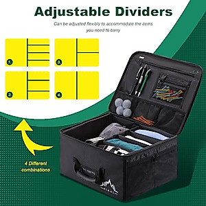 HIMAL HIMAL Golf Trunk Organizer -Collapsible & Foldable Golf Travel Storage，Waterproof Car Golf Bag with Independent Ventilation Compartment for 1 Pair Shoes