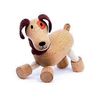 Cow Wooden Animal Toys for Toddler, Fun and Posable Wooden Farm Toy, Wooden Toys, Wood Farm Animals, Early Education Boys and Girl, Bendable Figures Farm Toys Set