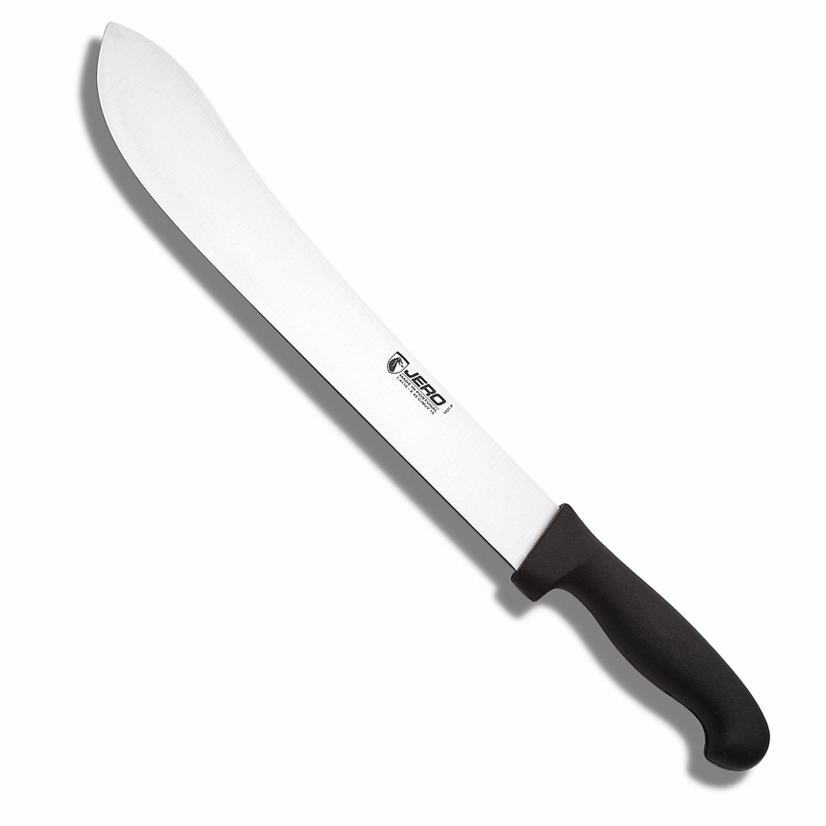 Jero Commercial Series - 12 Inch Traditional Style Butcher Knife - High Carbon Stainless Steel - Large Grip Poly Handle - Made in Portugal