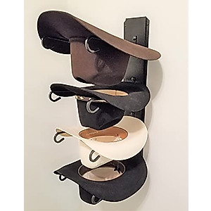 Mark Christopher Collection American Made Classic Four Tier Hat Holder Black