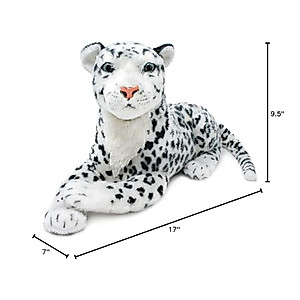 TigerHart Sinovia The Snow Leopard - 17 Inch Stuffed Animal Plush Snow Cat